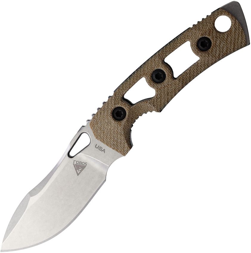 Fobos Knives Tier 1 Mini Mini Natural Micarta Stonewash CPM-154 – Knives.mx