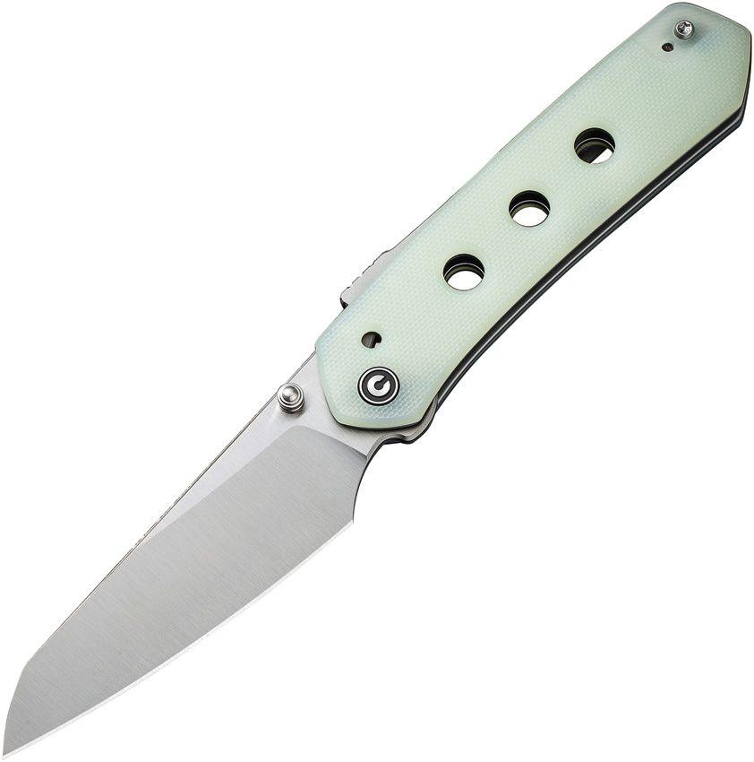 Civivi Vision FG Superlock Natural Jade G10 Satin Reverse Tanto Nitro ...