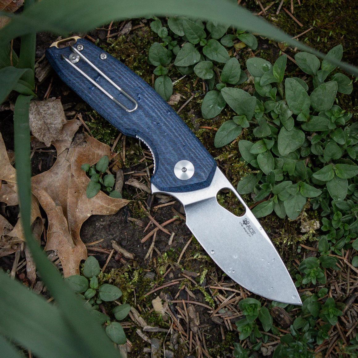 Giant Mouse ACE Tribeca Denim Micarta Stonewash Magnacut – Knives.mx