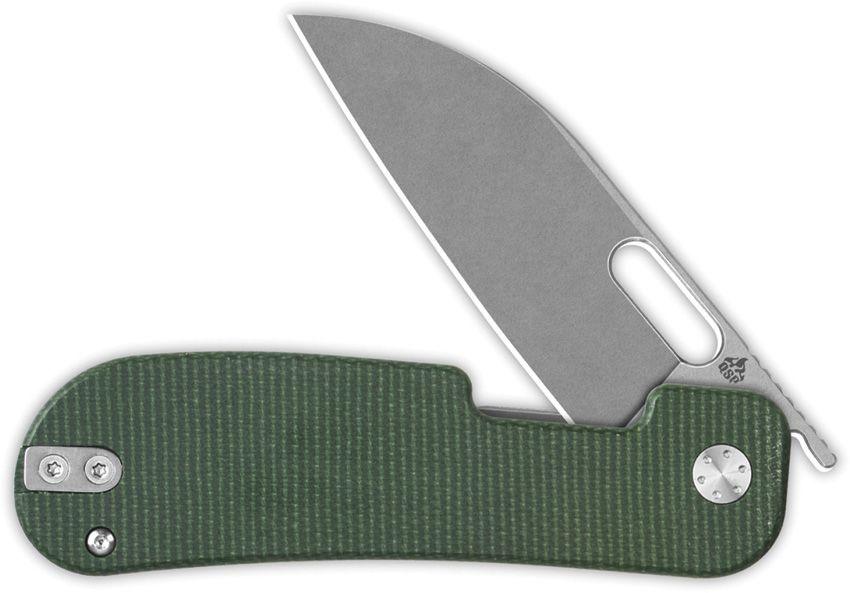 QSP Knife Variant PE Green G10 Stonewash 14C28N Sandvik – Knives.mx