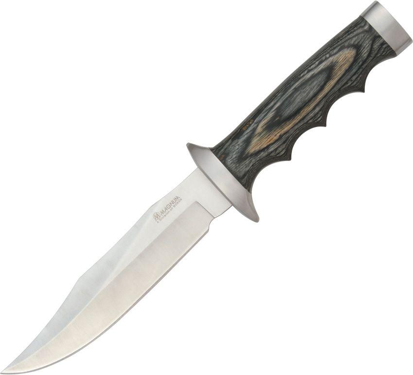 Boker Magnum Safari Mate Stainless and Finger Grooved Wood Handle Sati – Knives.mx