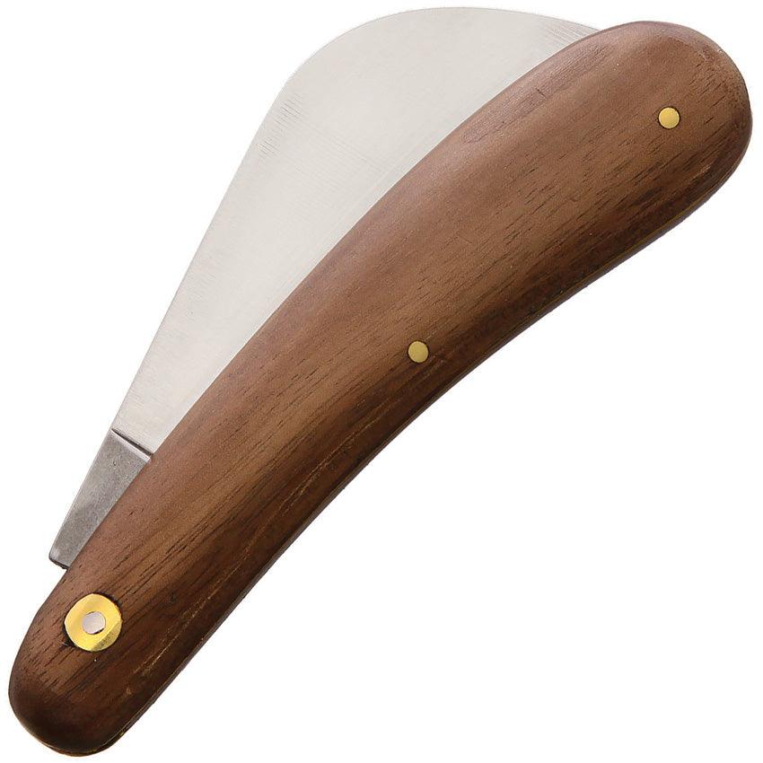 CEM Cutlery Billhook Agriculture Folder Brown Wood Satin Billhook Blad ...