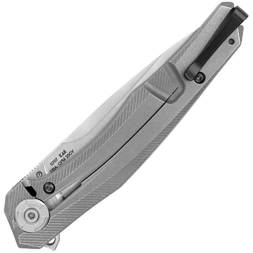 Zero Tolerance Model 0707 Framelock CF w Titanium Back Stonewashed CPM – Knives.mx